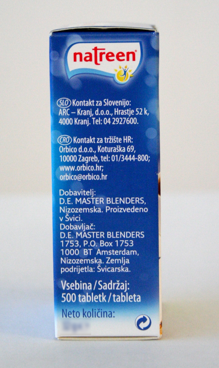 Natreen sweetener 500 tab